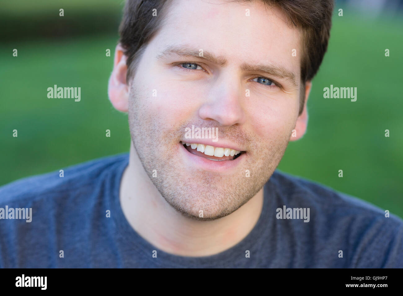 Portrait of Male Outdoors Stock Photo - Alamy
