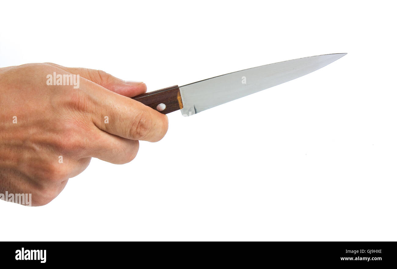 knife in hand Stock Photo - Alamy