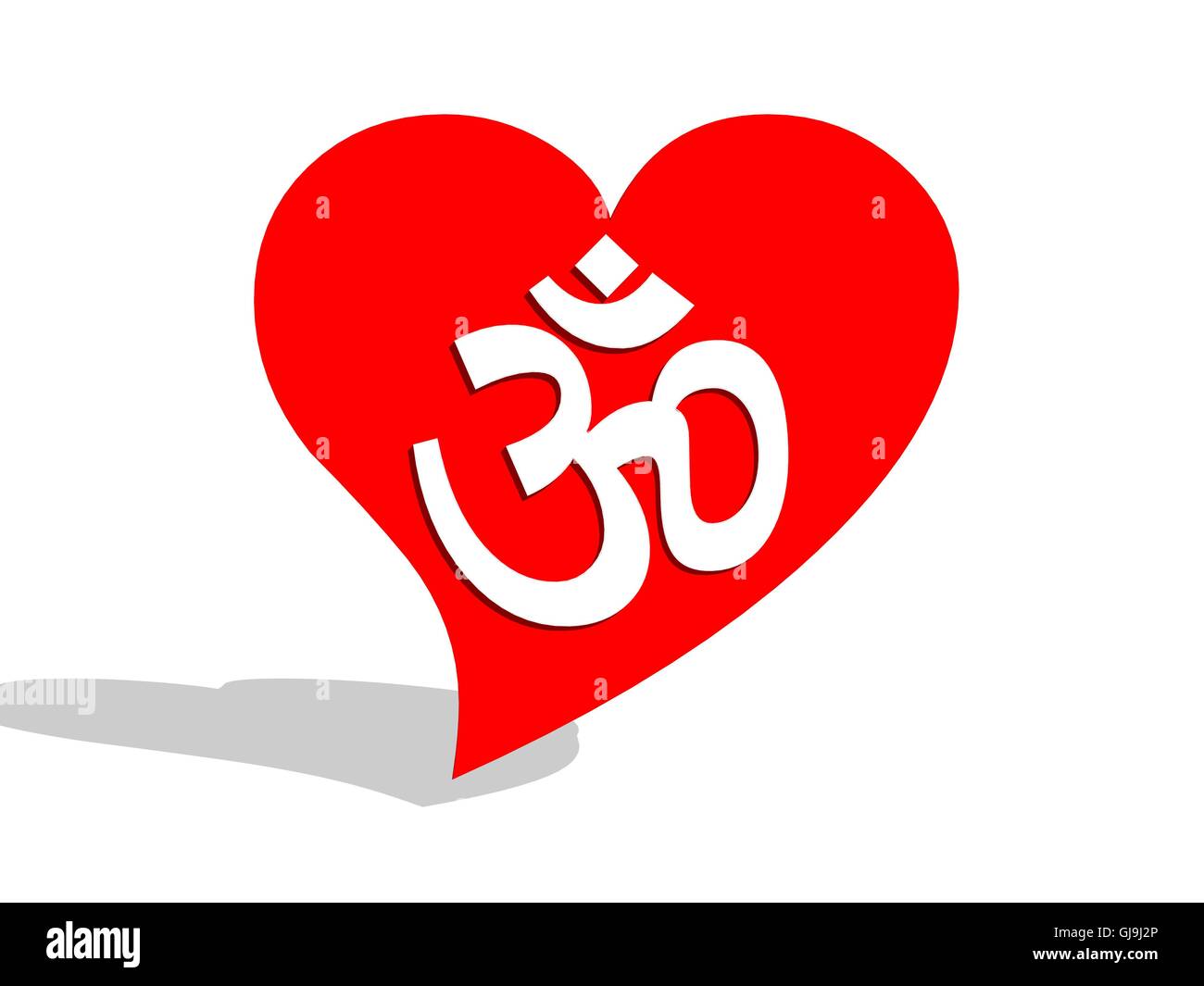 Heart yin yang symbol Cut Out Stock Images & Pictures - Alamy
