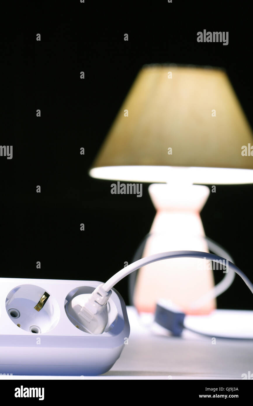 Lamp And Cable Stock Photo - Alamy