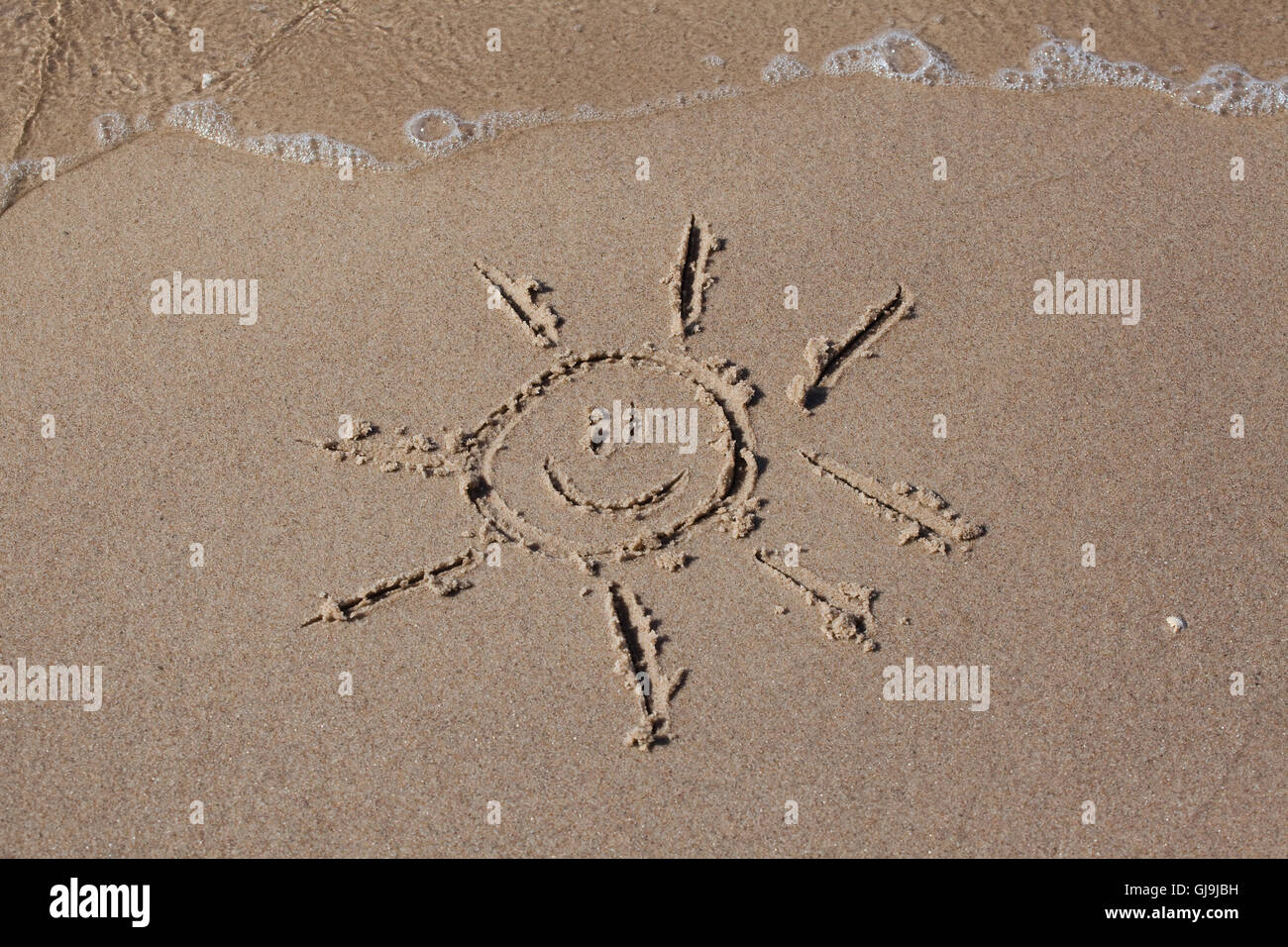 picture of sun on the coast of Baltic sea Stock Photo - Alamy