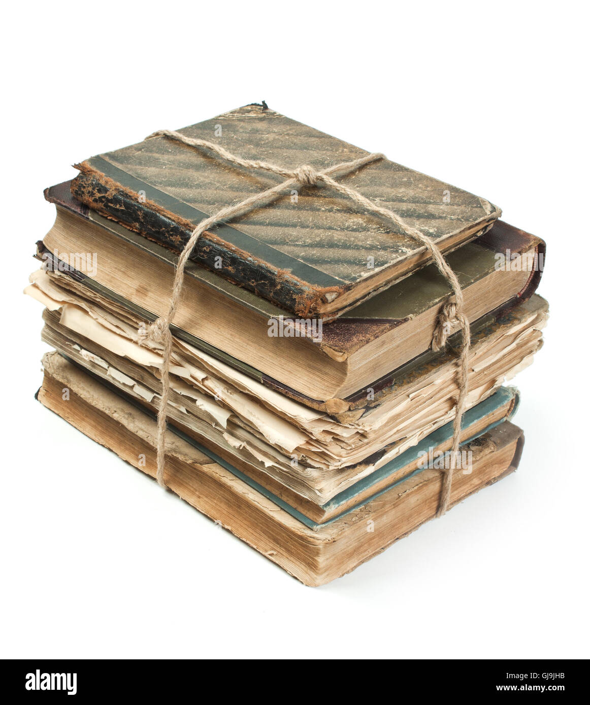 An old book with a crumpled sheet Stock Photo - Alamy