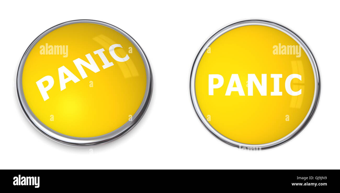 Yellow Panic Button Stock Photo - Alamy