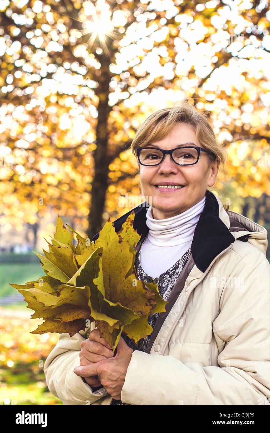 Mature blonde woman hi-res stock photography and images - Alamy