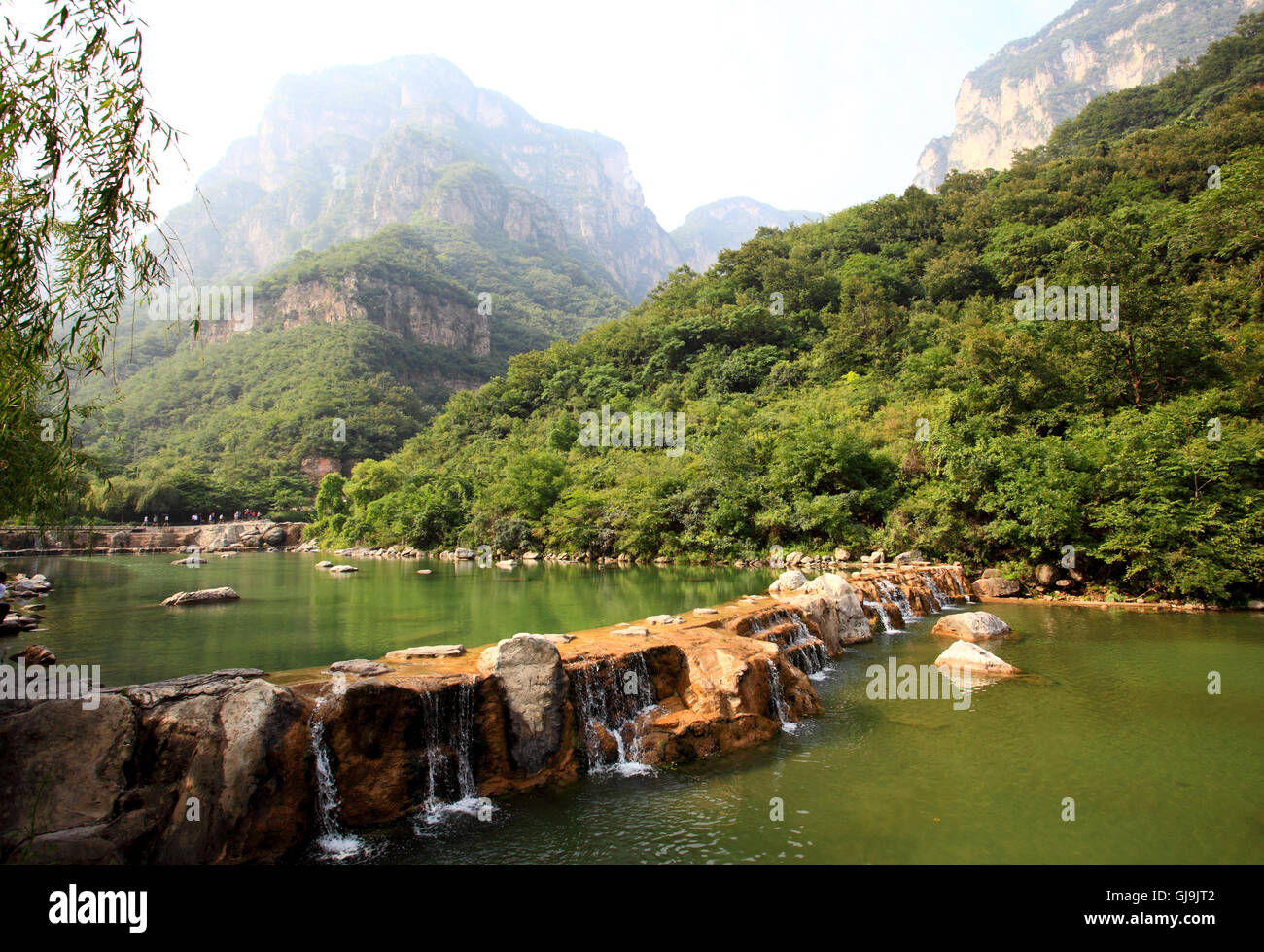 Water falls and cascades of Yun-Tai Mountain China Stock Photo - Alamy