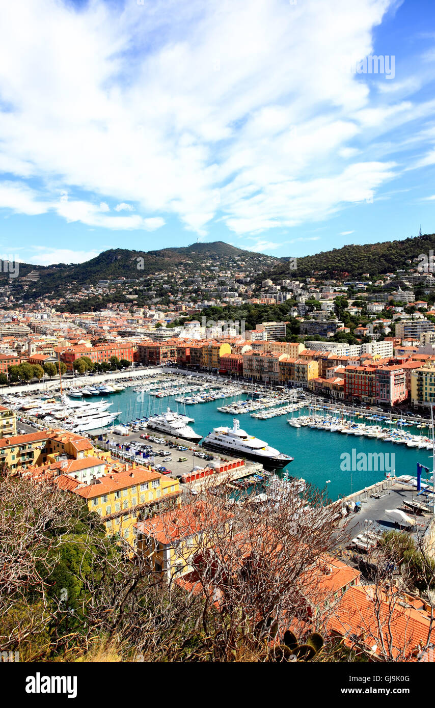 aerial view of the city of Nice France Stock Photo - Alamy