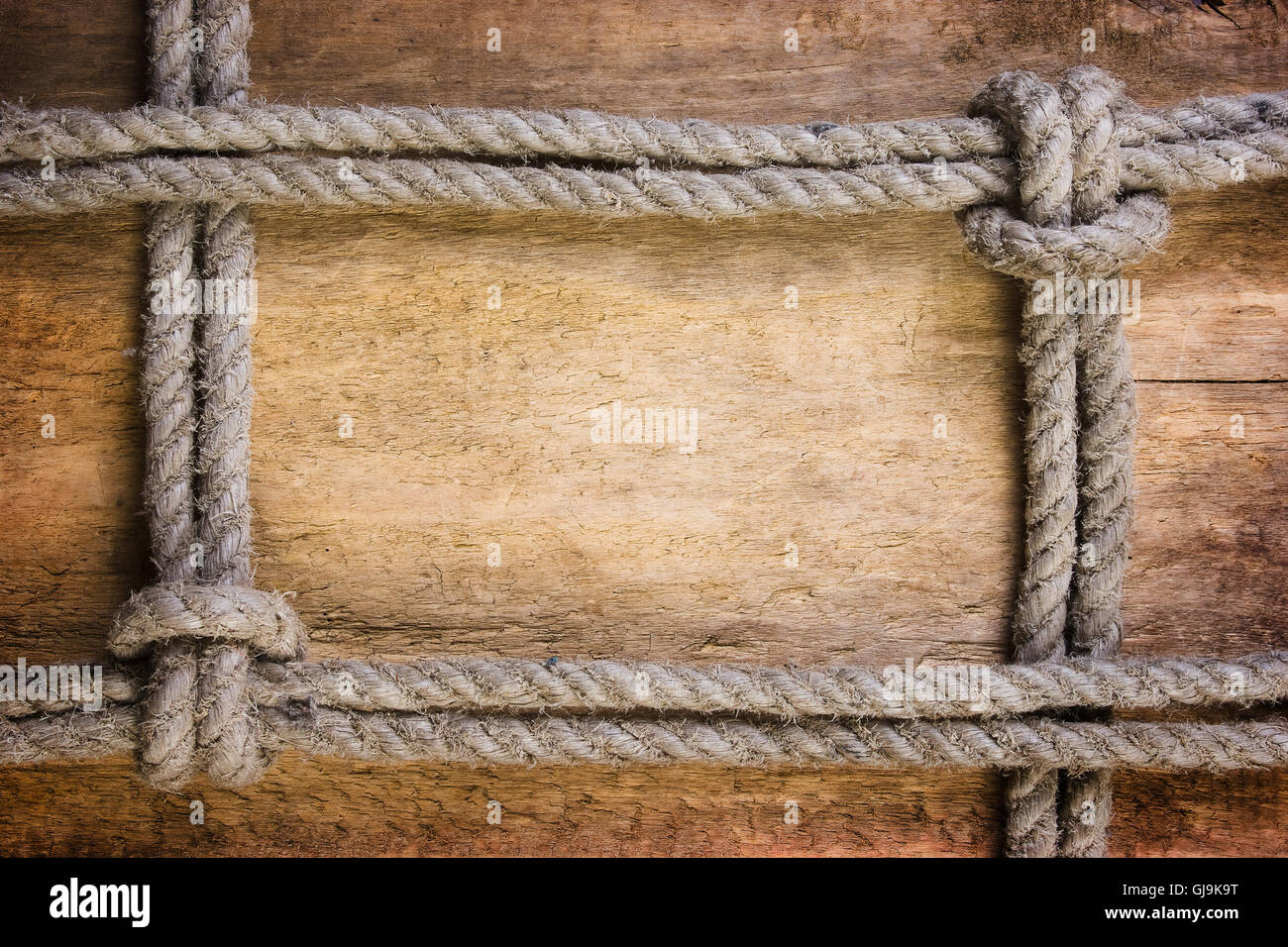 frame made of old rope Stock Photo - Alamy