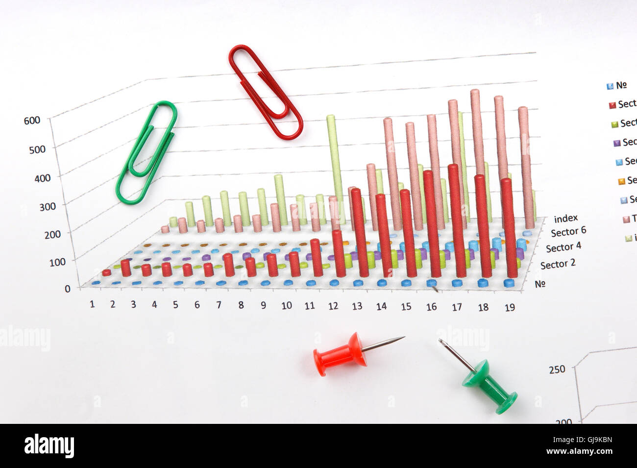 Graphs tables and documents Stock Photo - Alamy
