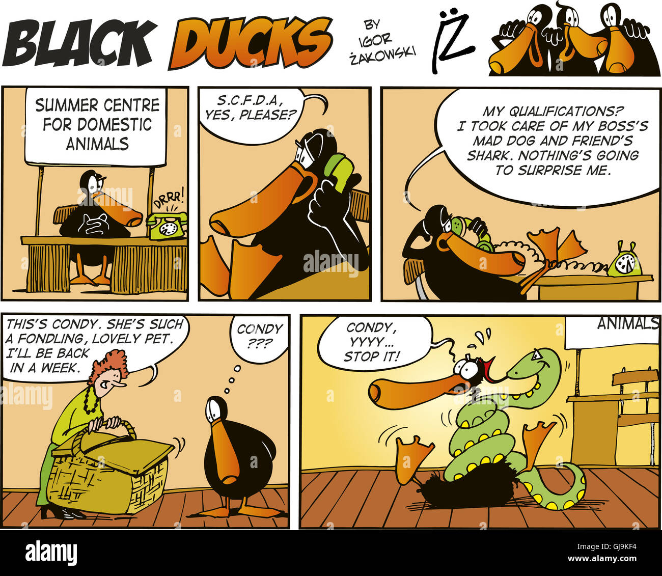 Black Ducks Comics episode 51 Stock Photo - Alamy