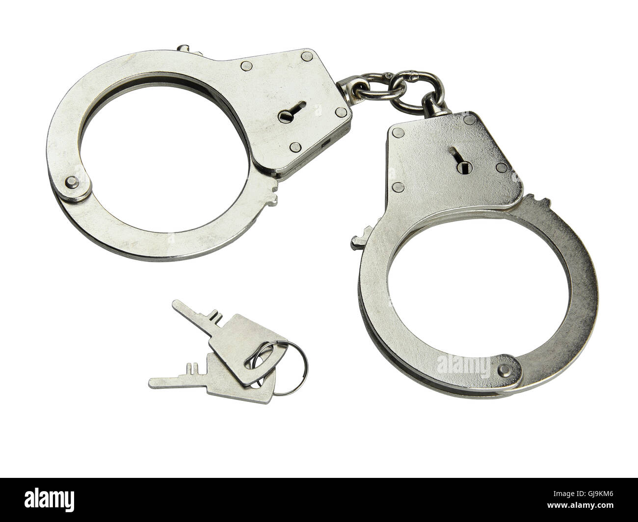 handcuffs with keys Stock Photo - Alamy