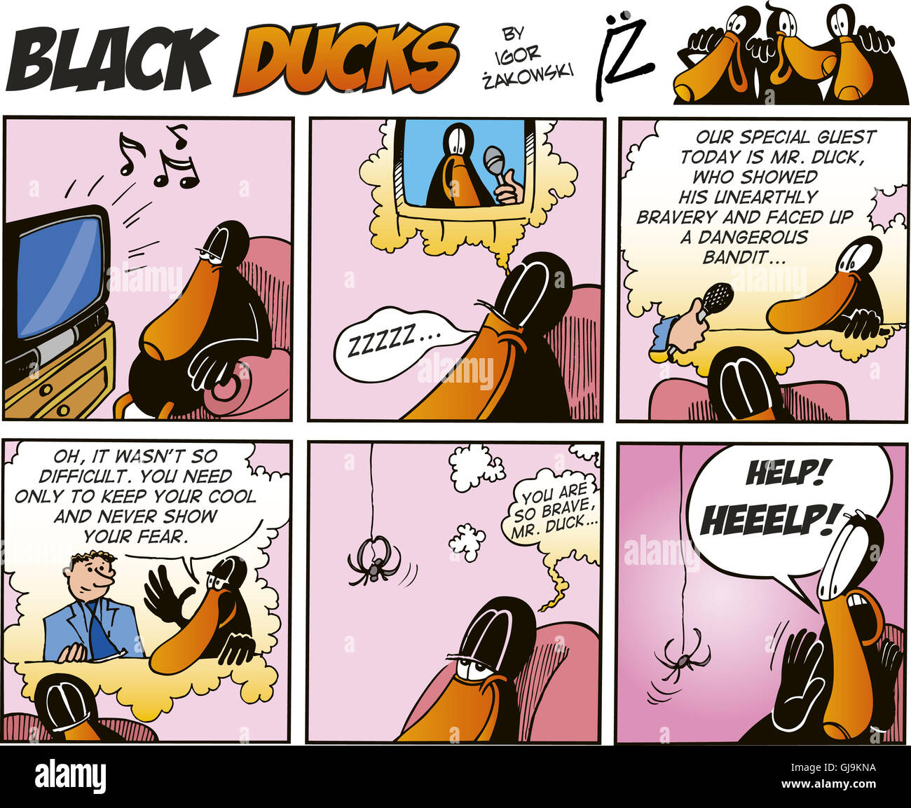 Black Ducks Comics episode 64 Stock Photo - Alamy