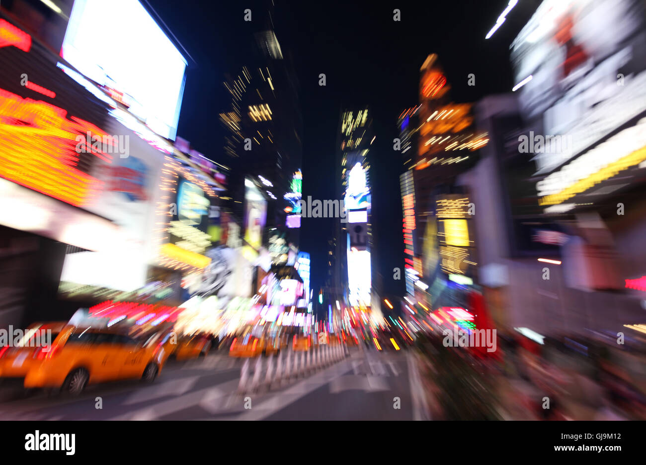 The times square at night Stock Photo - Alamy