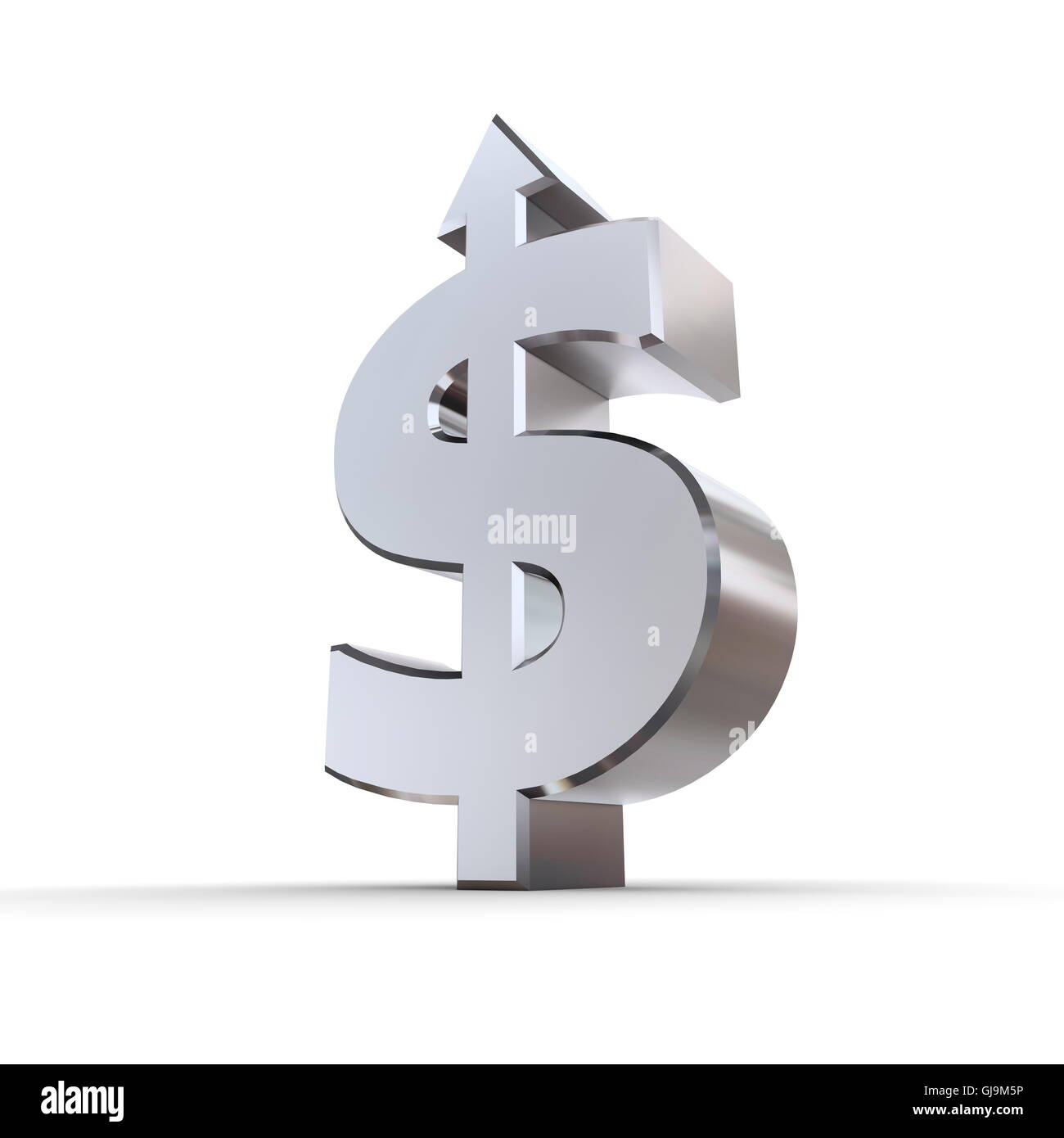 Dollar Symbol Arrow Up Stock Photo - Alamy