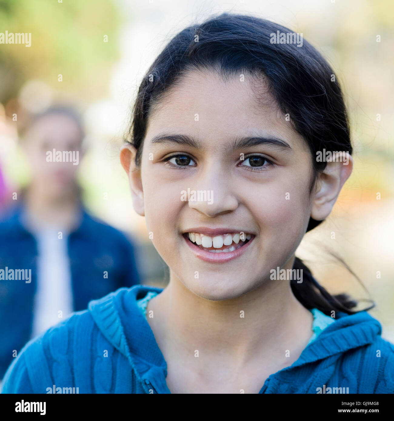 Portrait Of Tween Girl Stock Photo - Alamy
