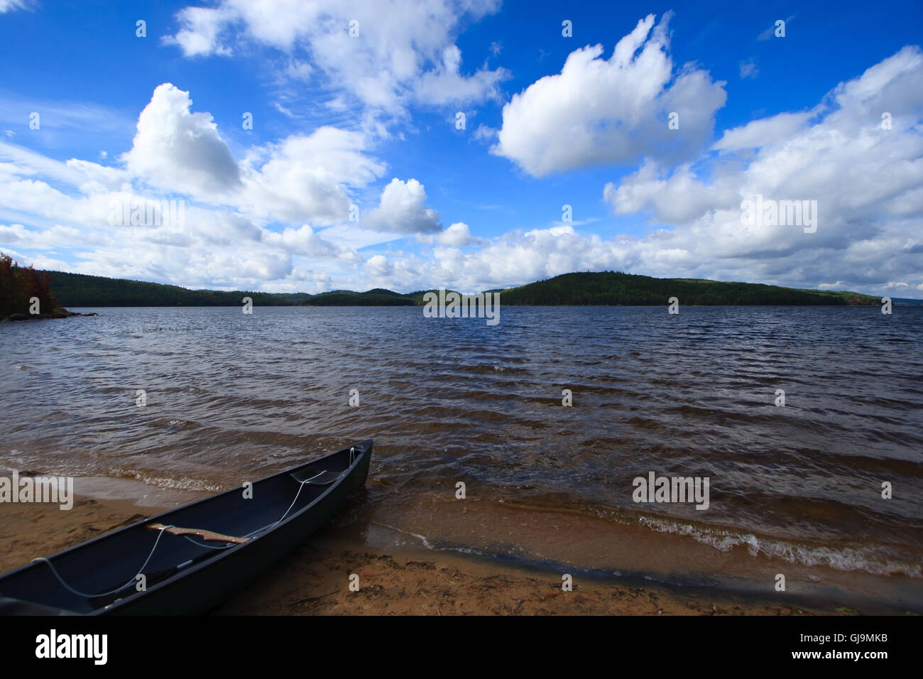 Canoe on the Beach Stock Photo - Alamy