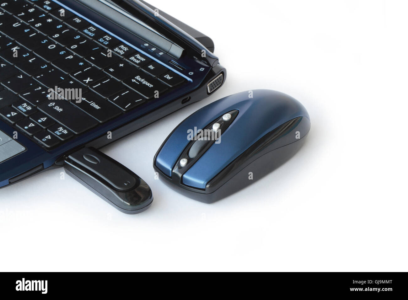 Laptop And Computer Mouse Stock Photo - Alamy