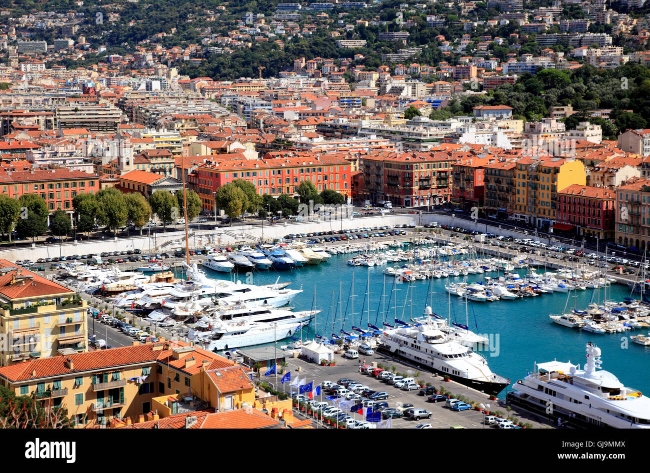 aerial view of the city of Nice France Stock Photo - Alamy