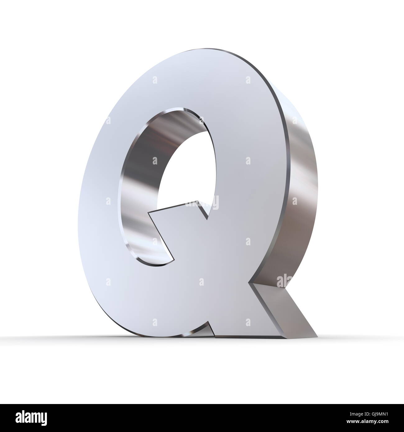 Shiny Letter Q Stock Photo - Alamy