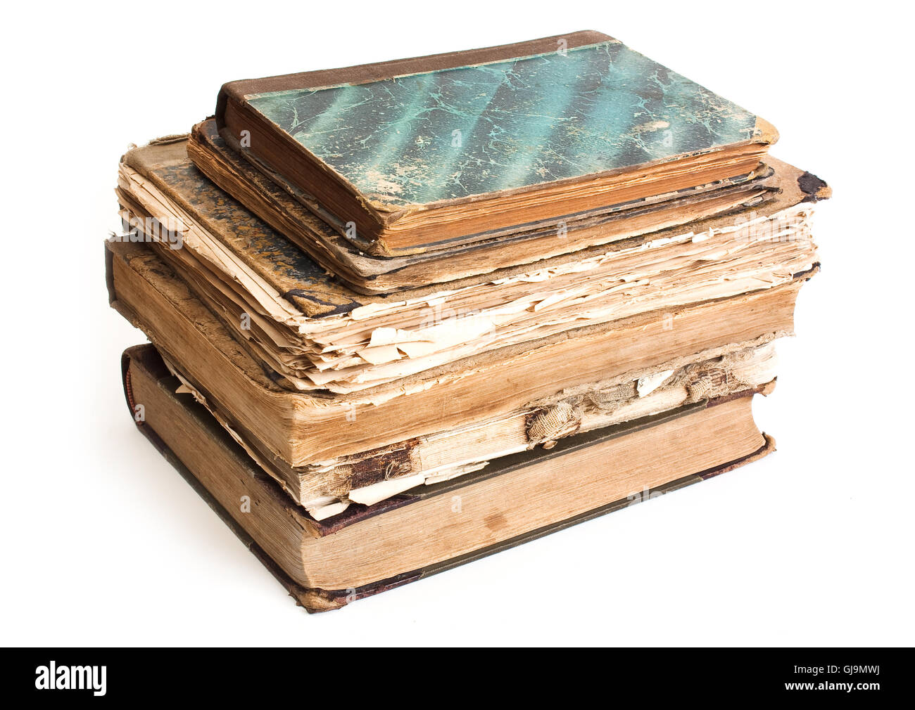 An old book with a crumpled sheet Stock Photo - Alamy