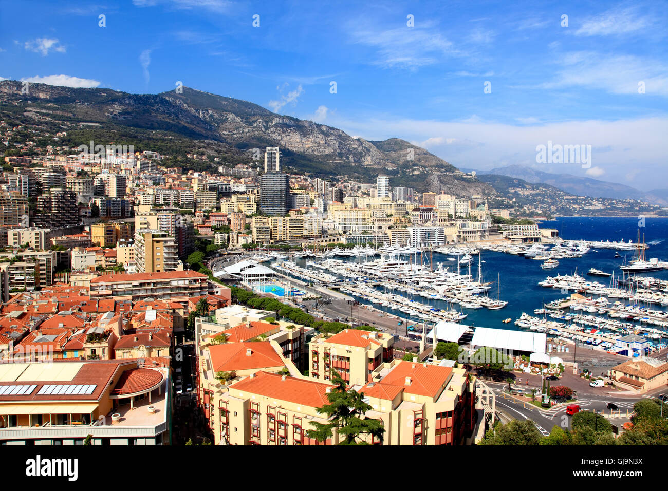 Aerial view of Monte-Carlo Monaco Stock Photo - Alamy