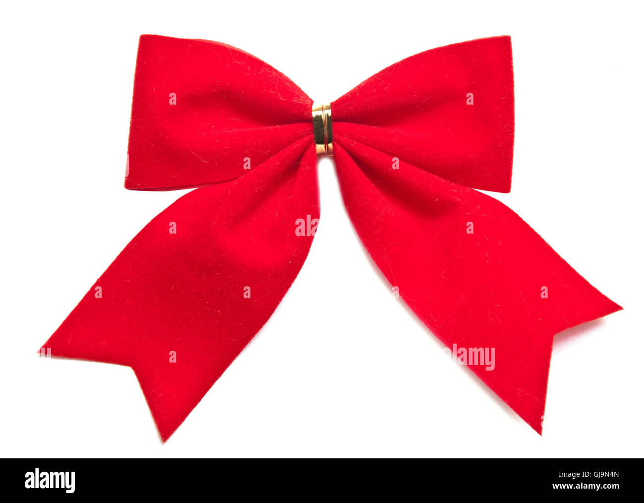 red gift bow Stock Photo - Alamy