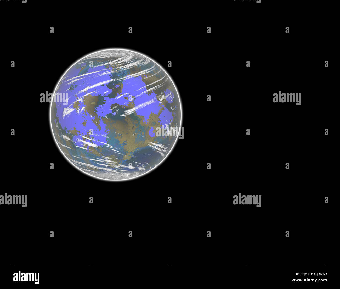 blue planet in space Stock Photo - Alamy