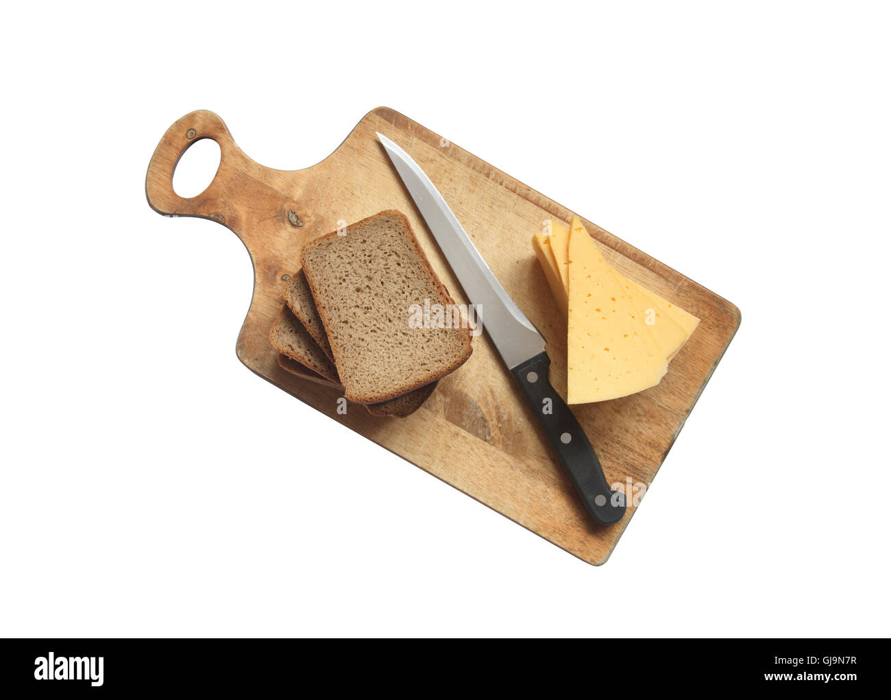 Bread And Cheese Stock Photo - Alamy