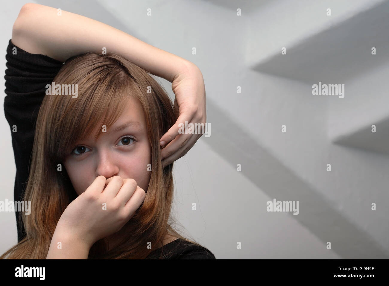 Gaze girl hi-res stock photography and images - Alamy