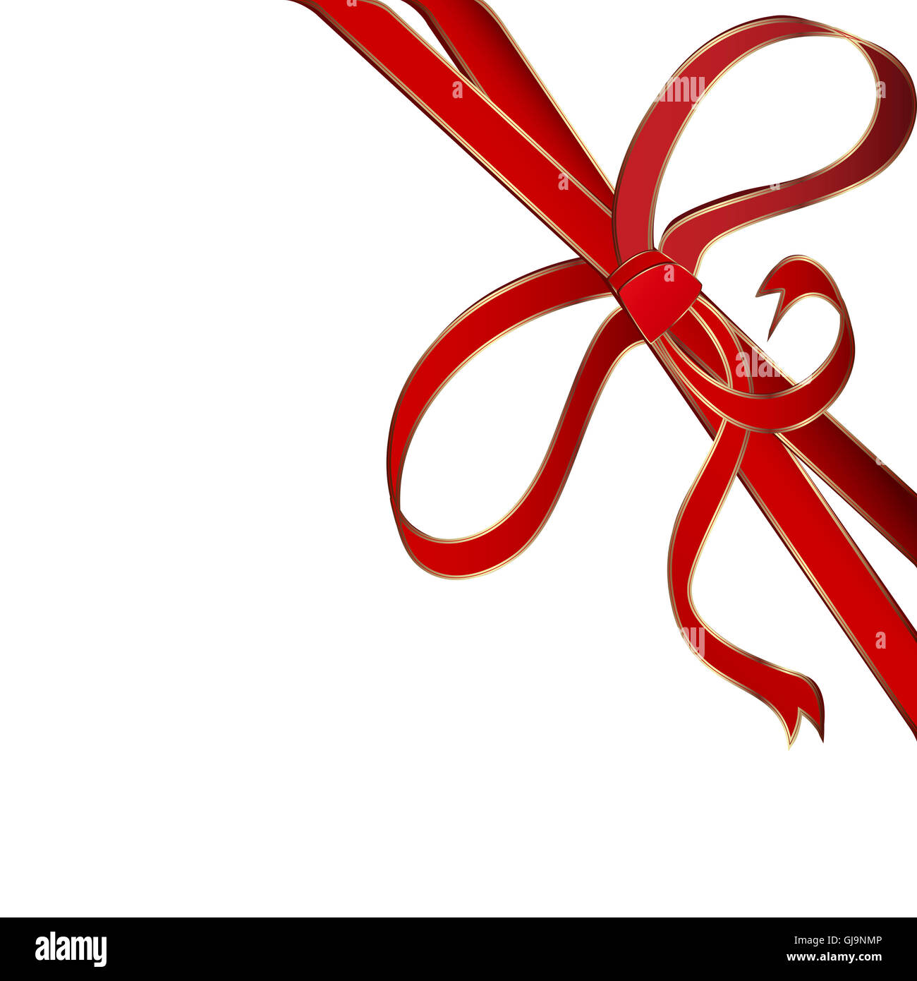 red corner ribbon Stock Photo - Alamy