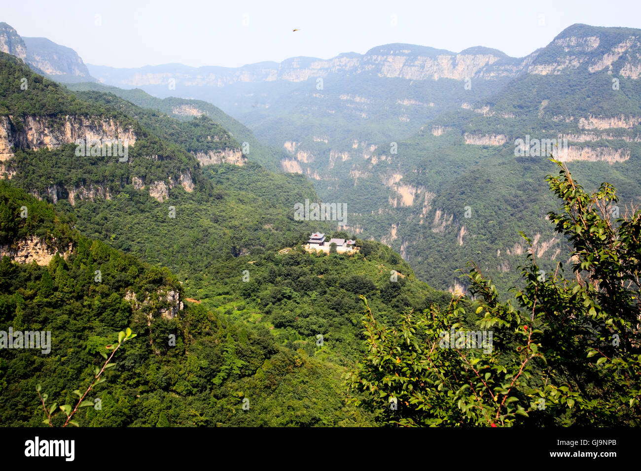 The scenery of Yun-Tai Mountain, a World Geologic Park Stock Photo - Alamy