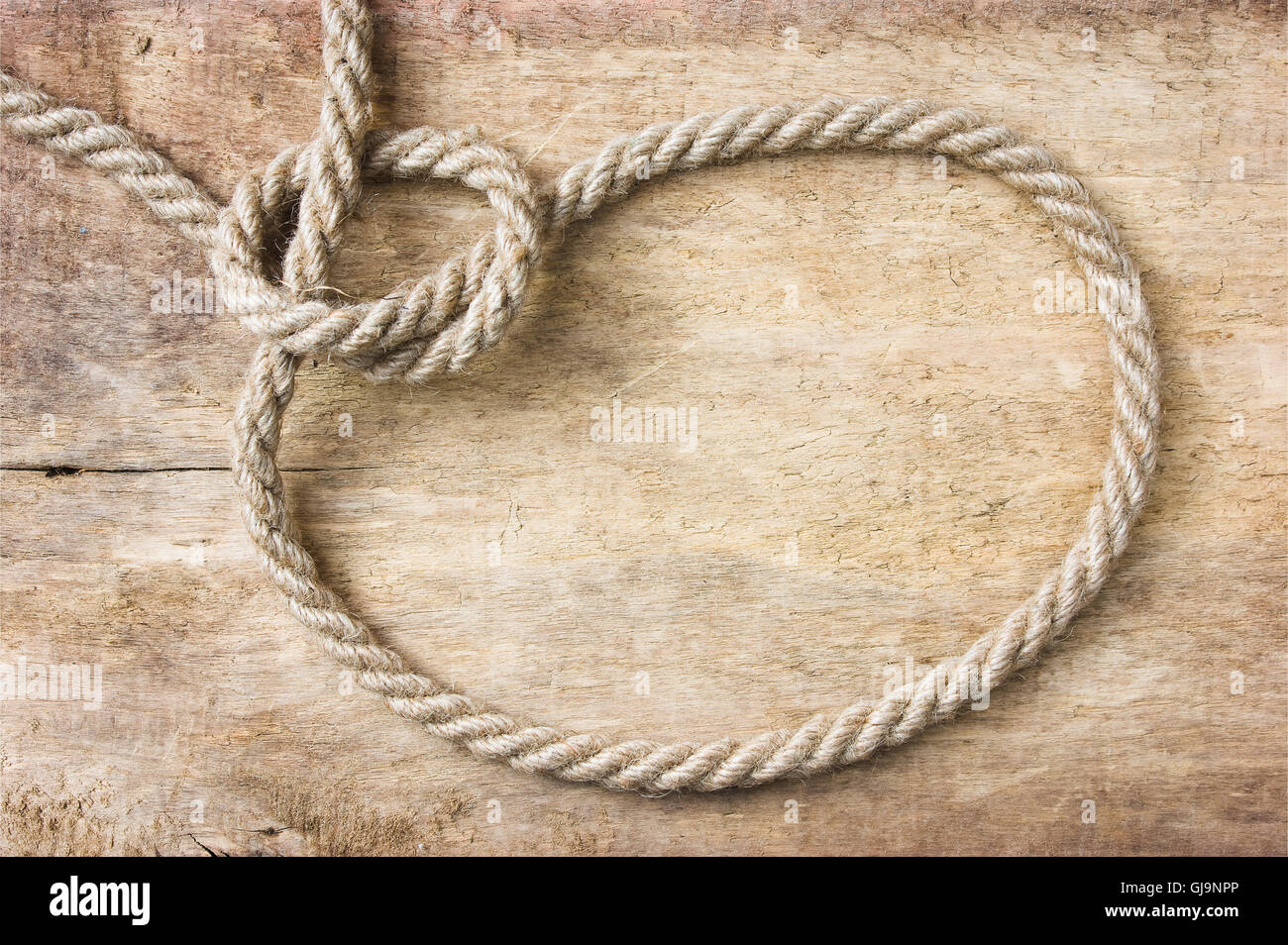 Rope with knots Stock Photo - Alamy