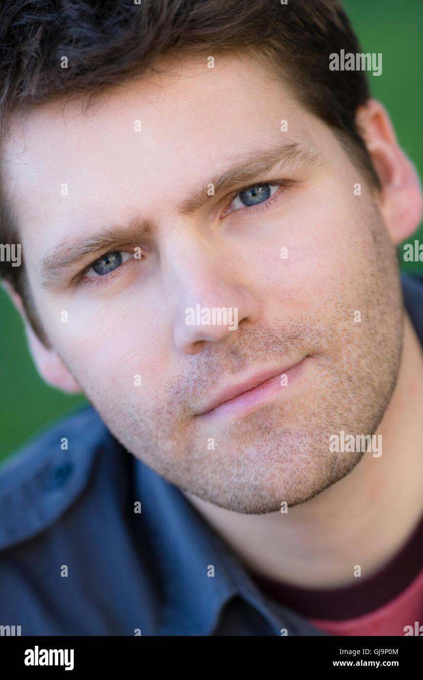 Portrait of Male Outdoors Stock Photo - Alamy