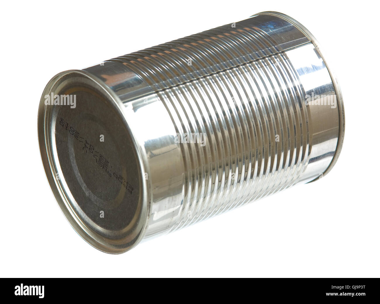 Food can in hand Stock Photo - Alamy