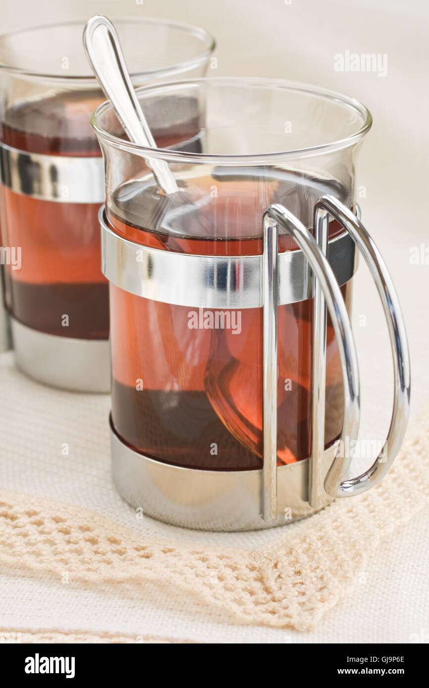 Two cup of tea Stock Photo - Alamy