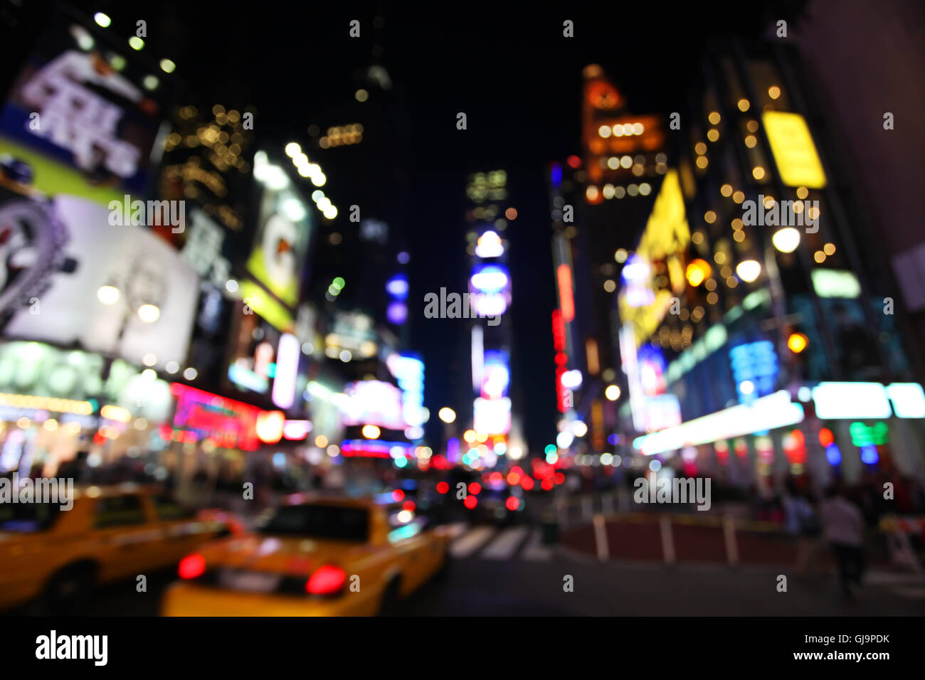 The times square at night Stock Photo - Alamy