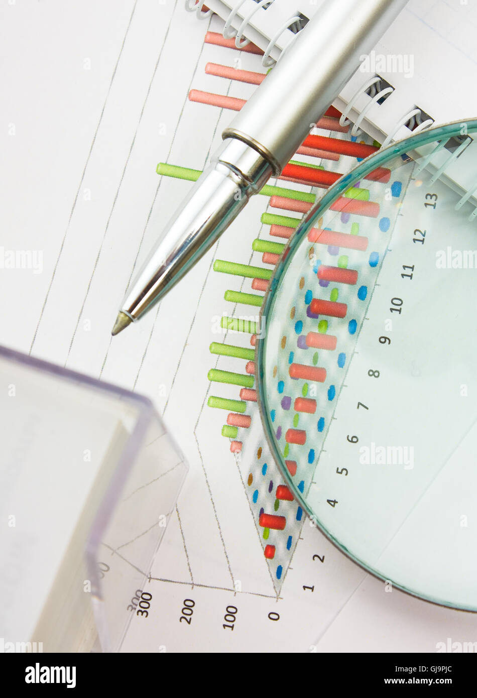 Graphs tables and documents Stock Photo - Alamy