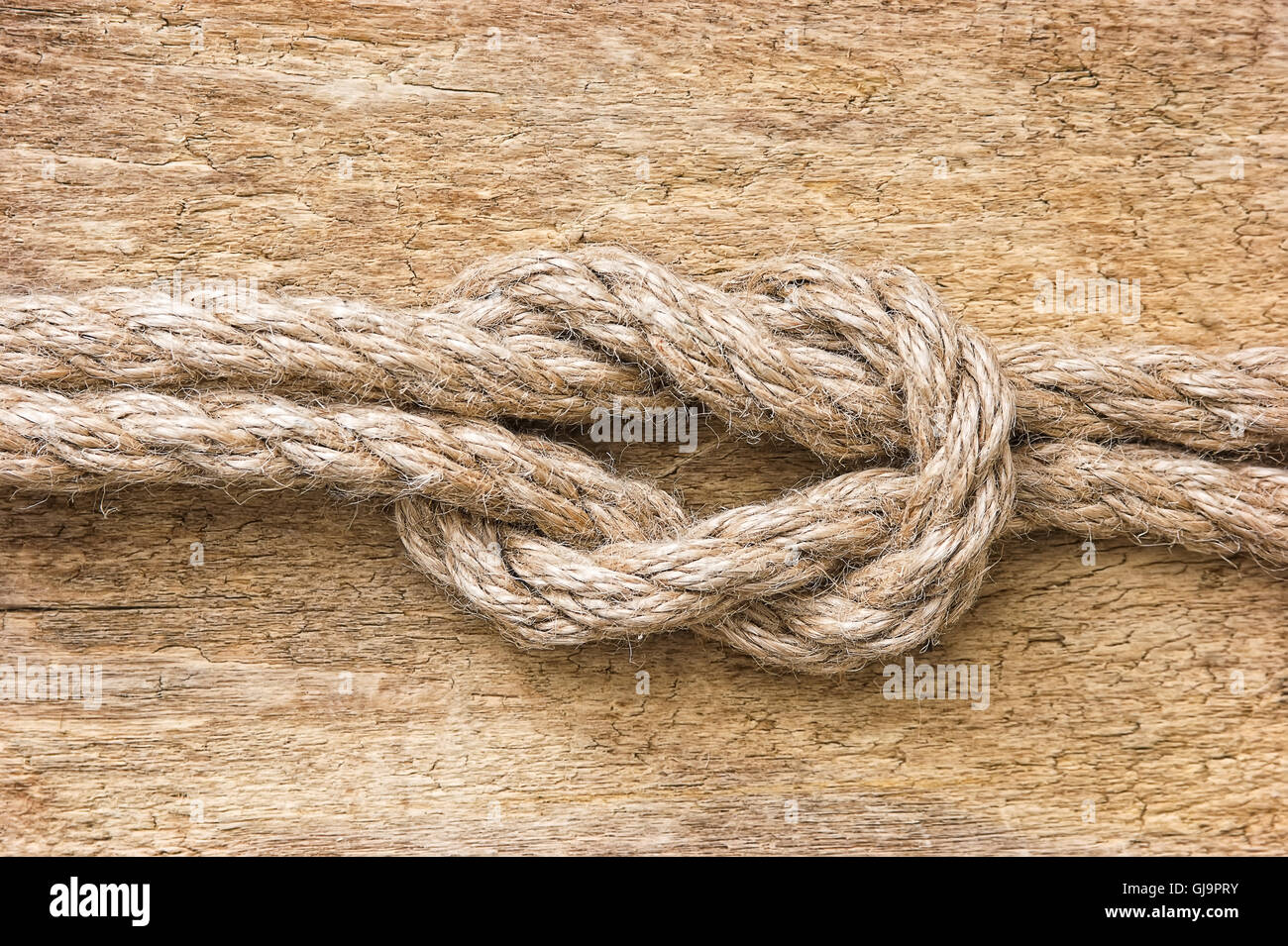 Rope with knots Stock Photo - Alamy