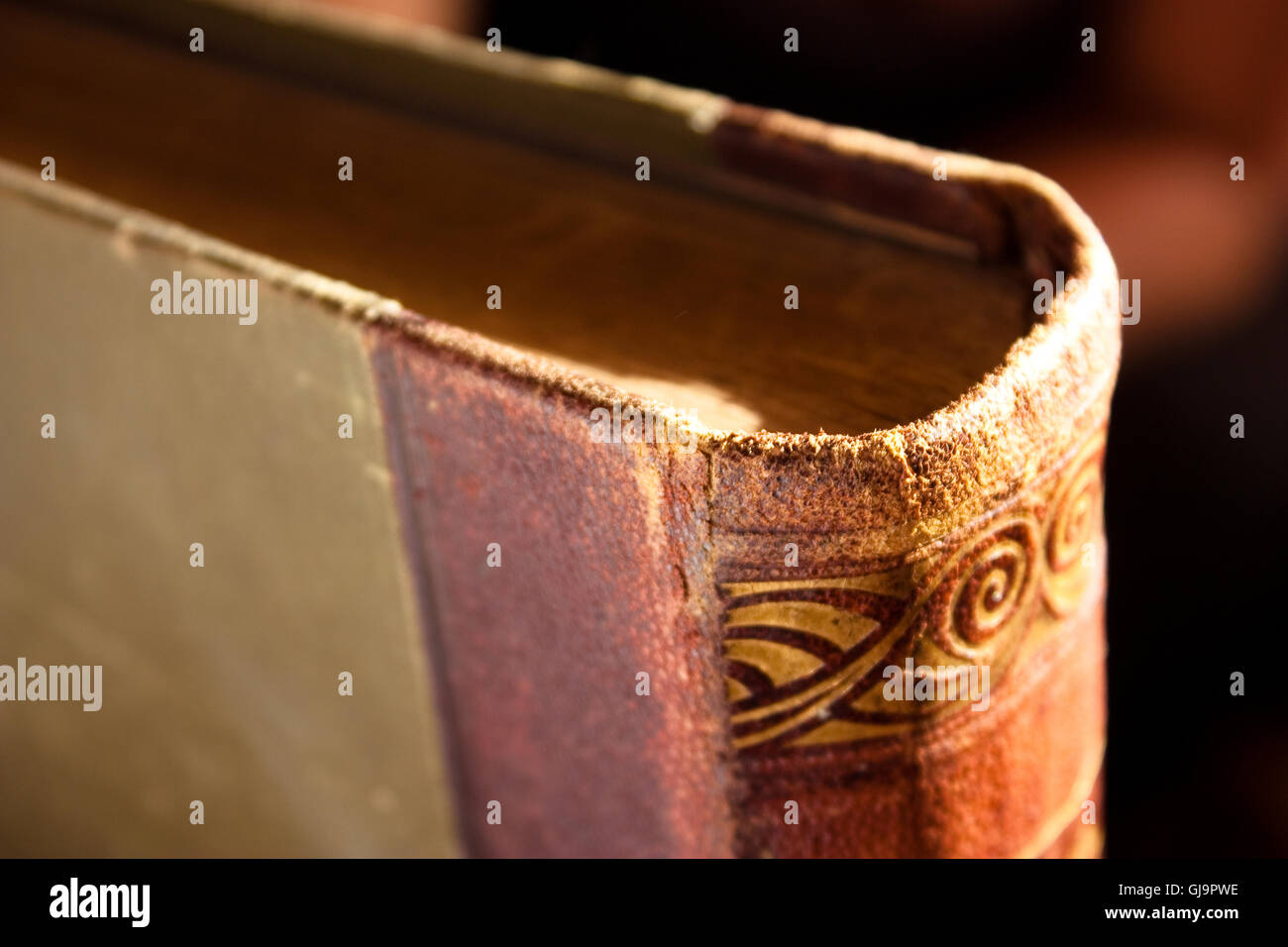 An old book with a crumpled sheet Stock Photo - Alamy