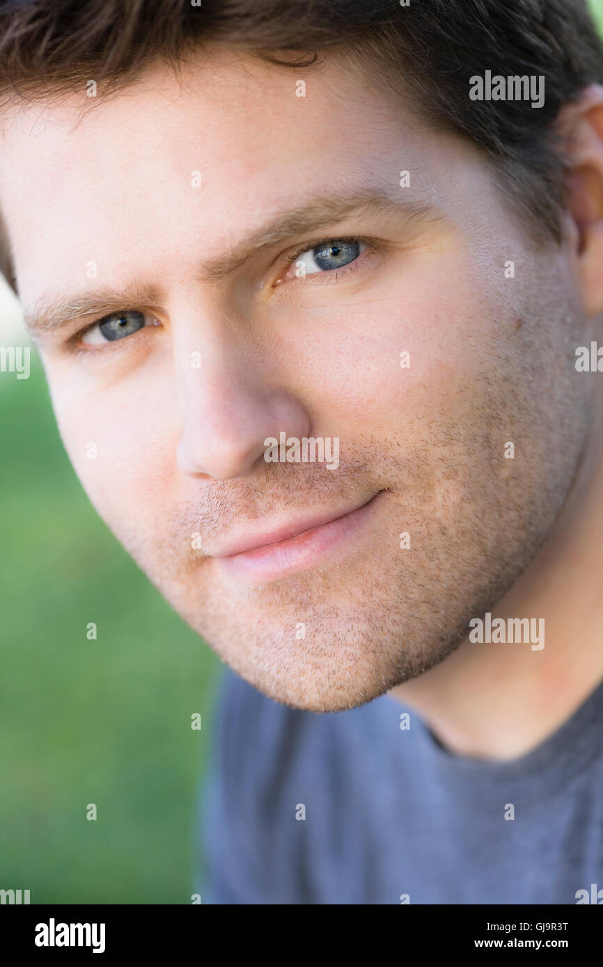 Portrait of Male Outdoors Stock Photo - Alamy