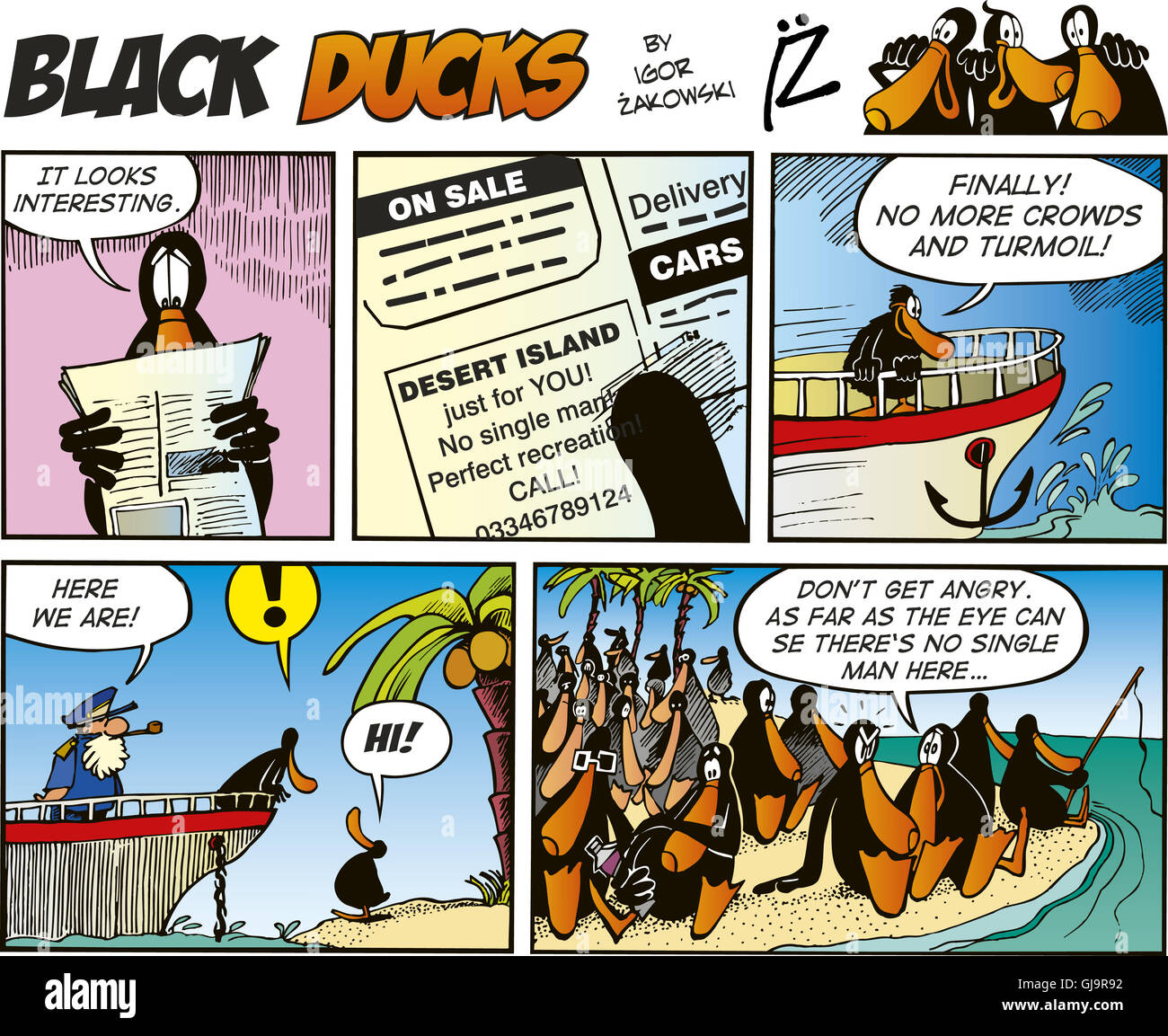 Black Ducks Comics episode 25 Stock Photo - Alamy