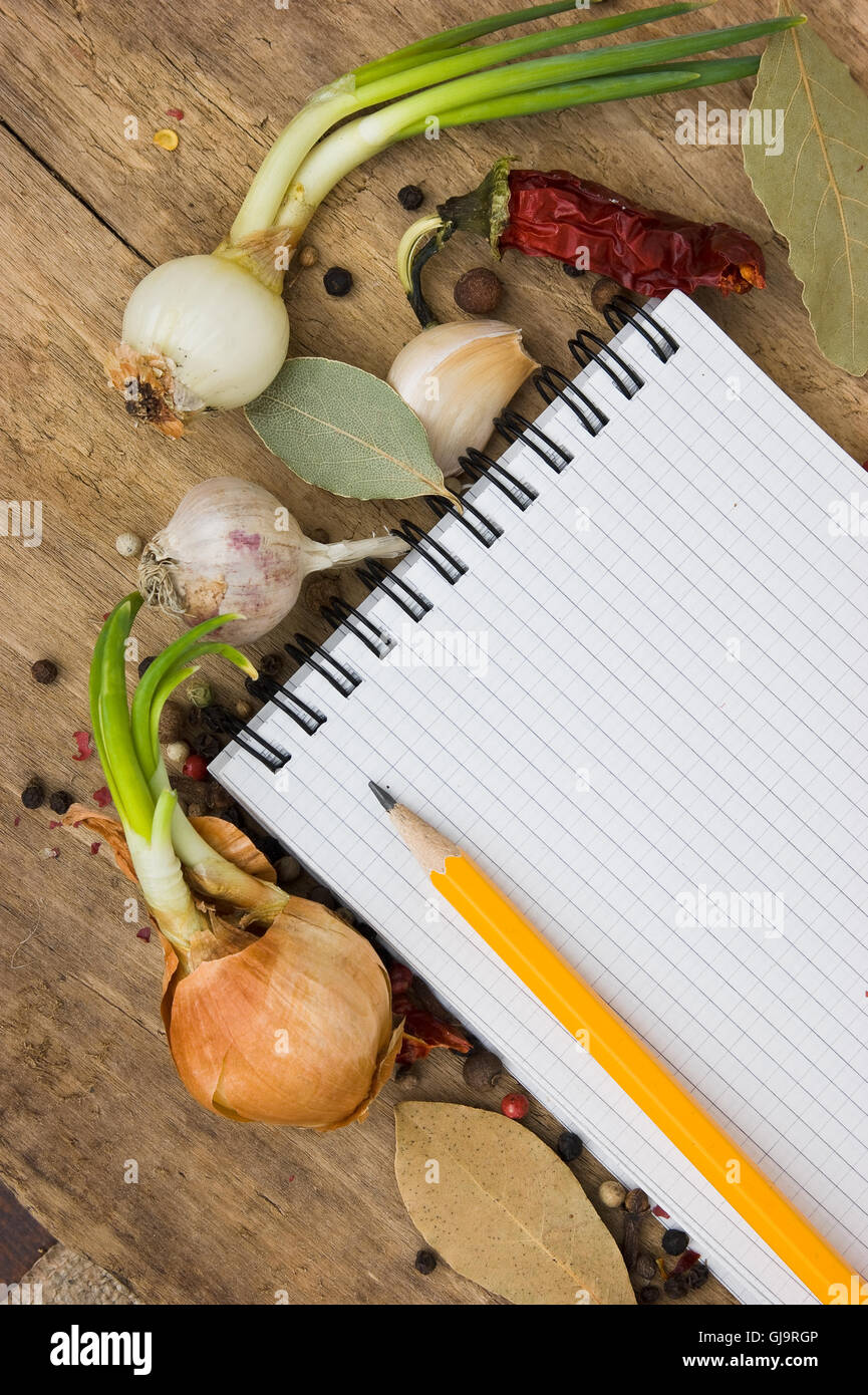 Menu of the spices Stock Photo - Alamy