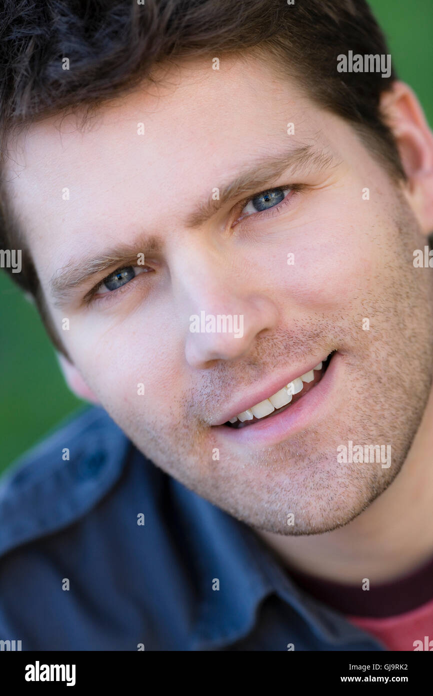 Portrait of Male Outdoors Stock Photo - Alamy