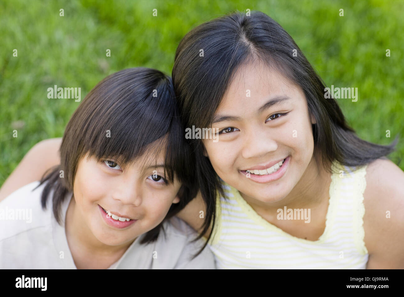 Portrait of Brother and Sister Stock Photo - Alamy