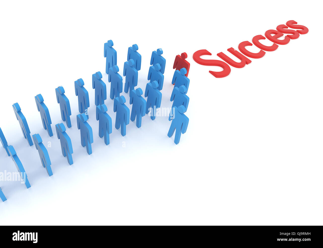 Successful leadership Cut Out Stock Images & Pictures - Alamy