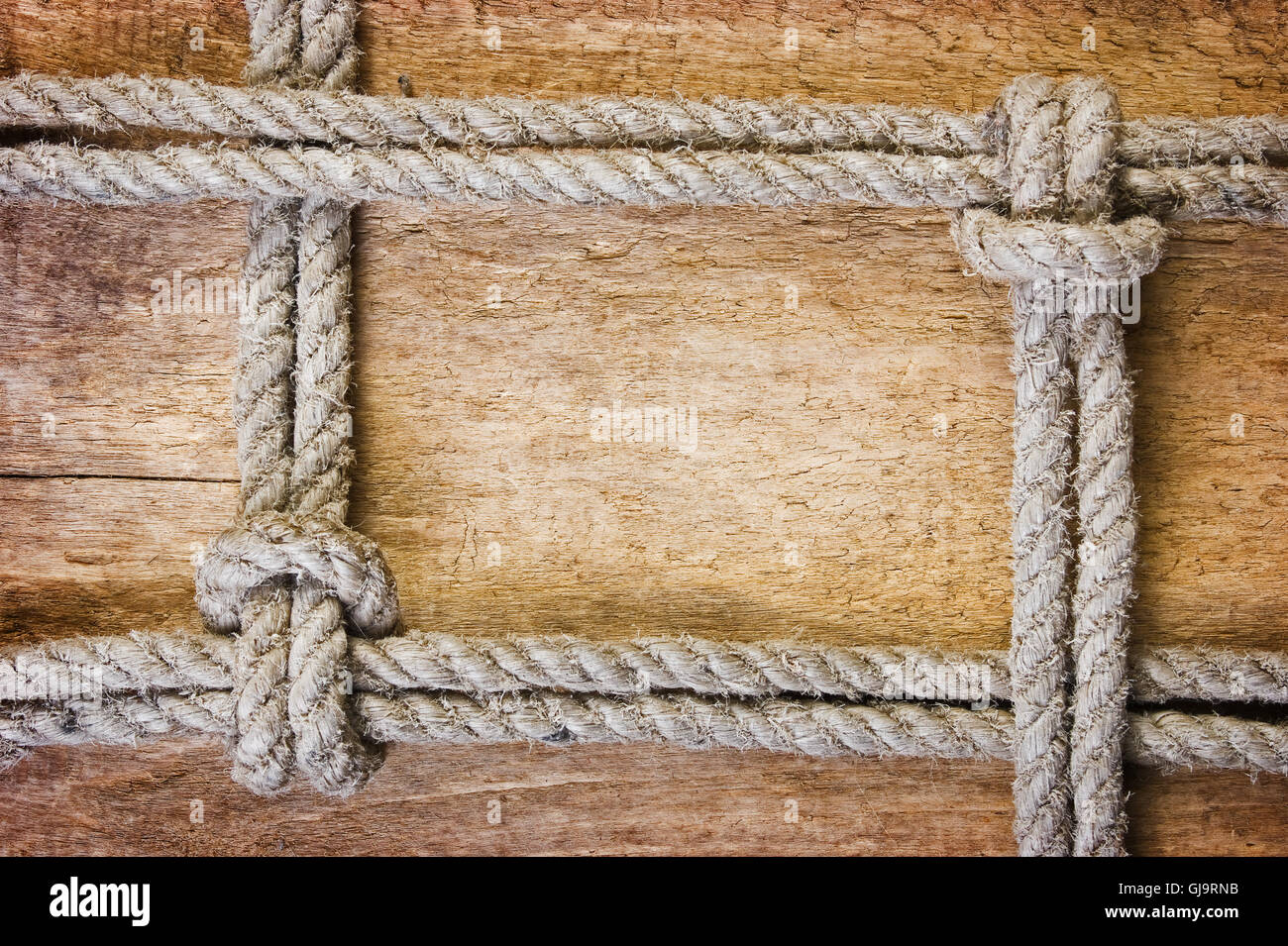 frame made of old rope Stock Photo - Alamy