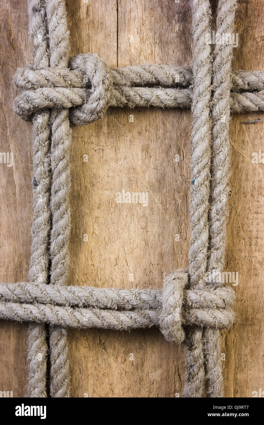 frame made of old rope Stock Photo - Alamy