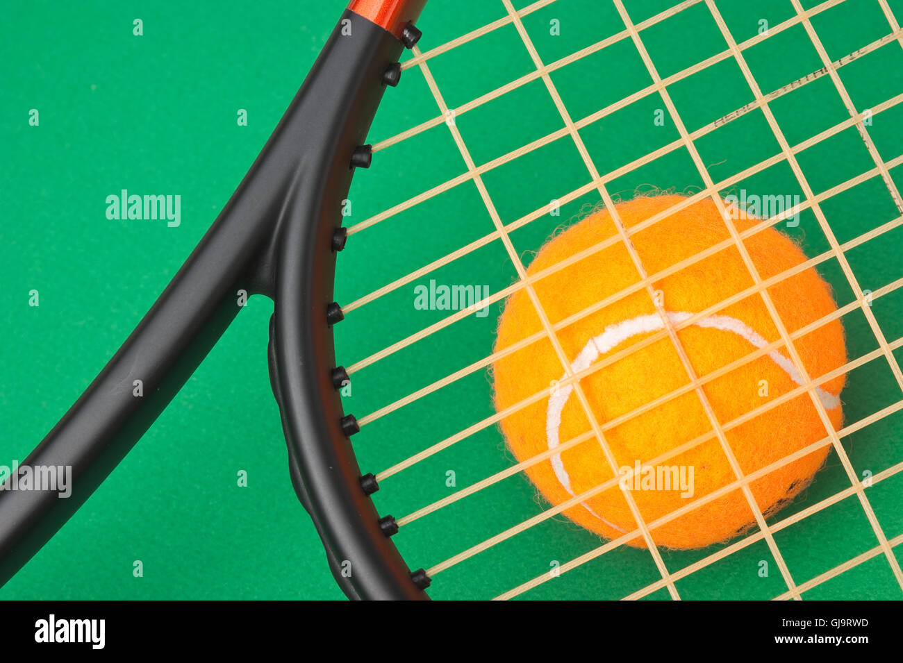 tennis racket and a ball Stock Photo - Alamy