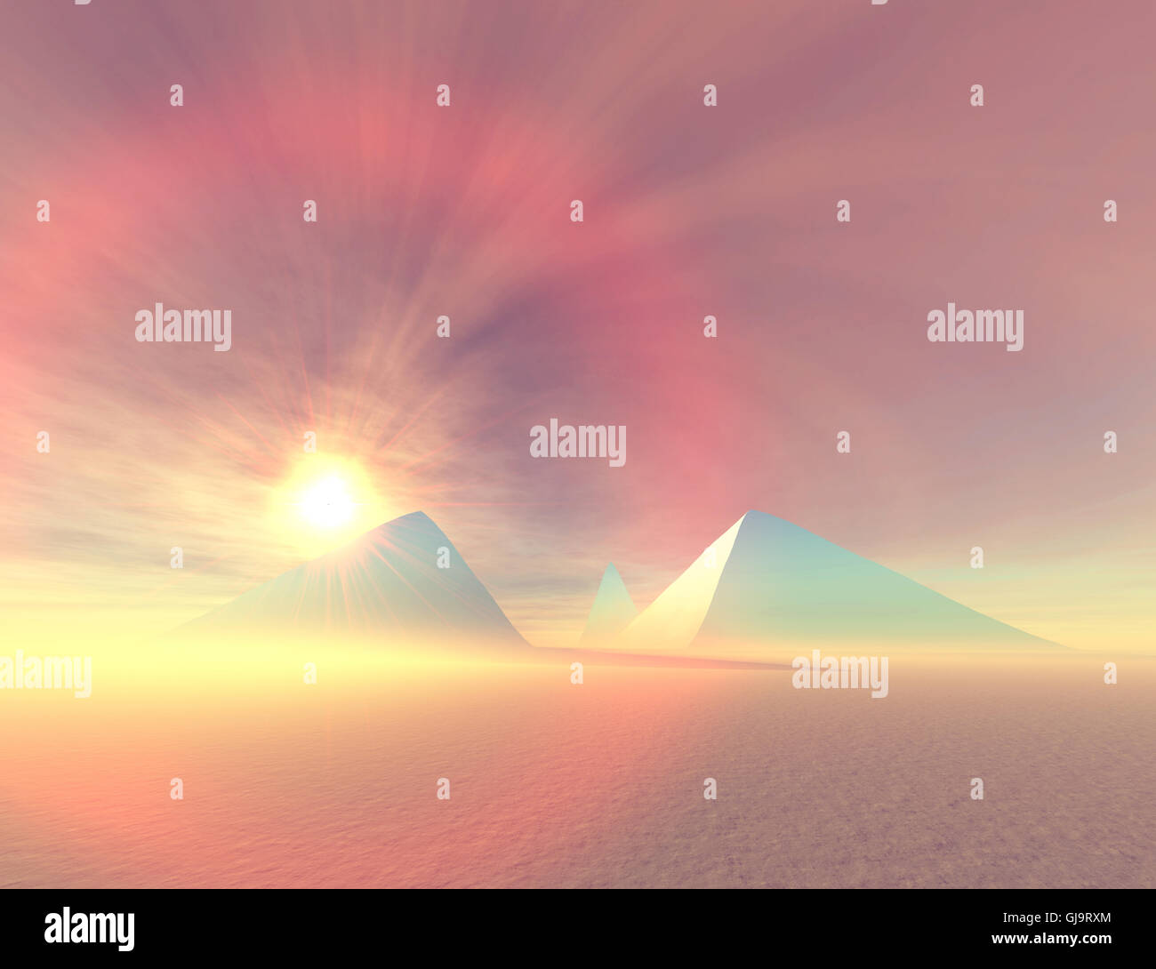 Great pyramid of giza blue sky hi-res stock photography and images - Alamy