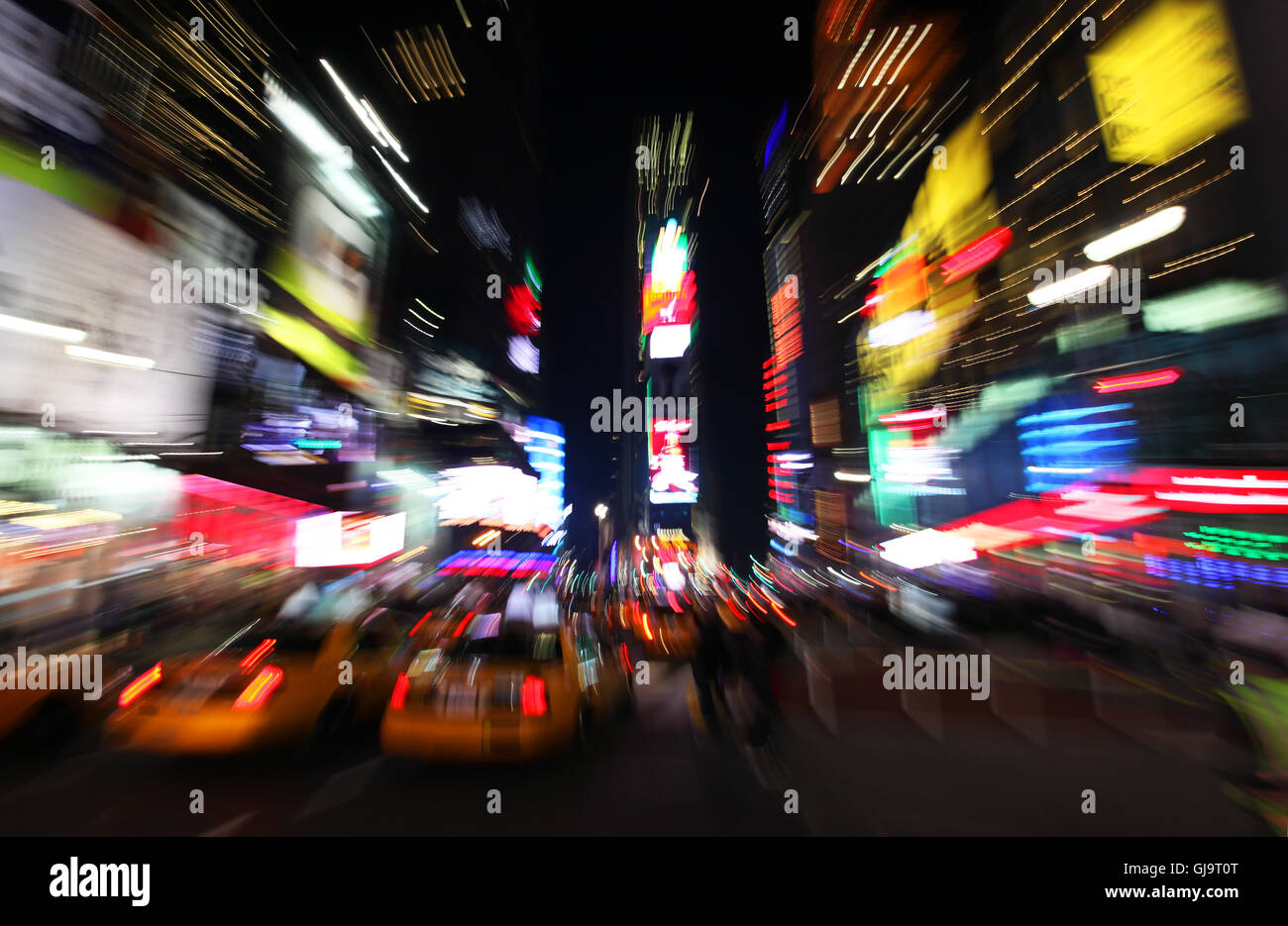 The times square at night Stock Photo - Alamy
