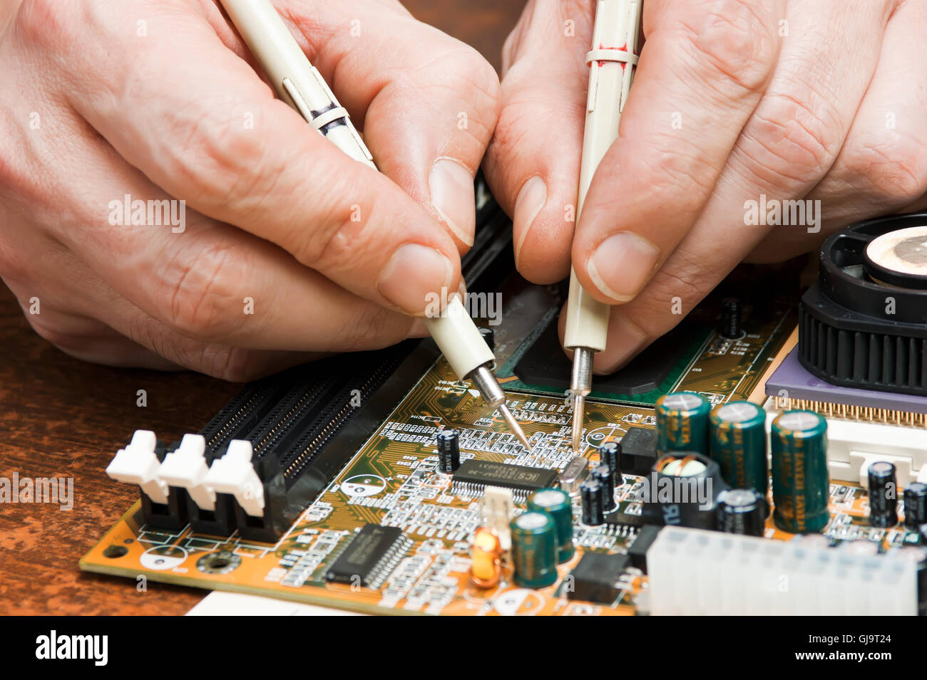 Pc motherboard and components hi-res stock photography and images - Alamy